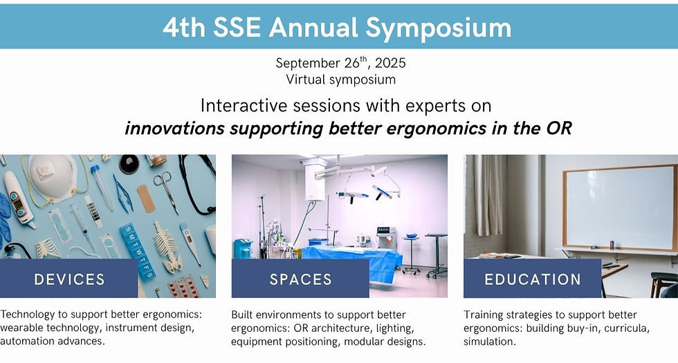 Society of Surgical Ergonomics 4th Annual Symposium